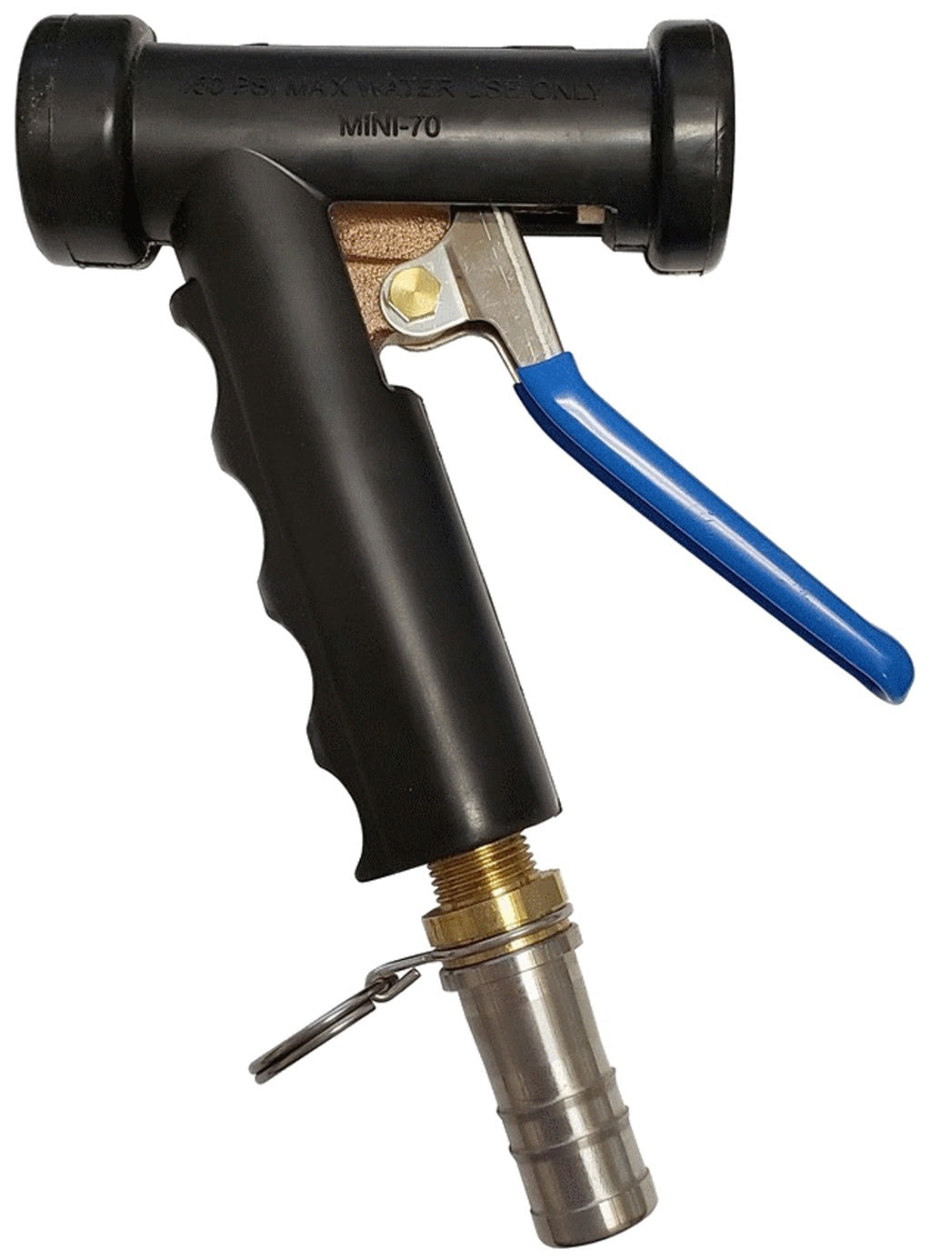 Swivel Nozzle-Mini M70 3/4inBarb Black – HowdyBrewer