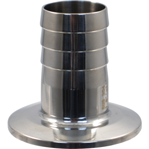 Stainless Tri-Clamp Barb - 1 in. x 1.5 in. T.C. (Short) – HowdyBrewer