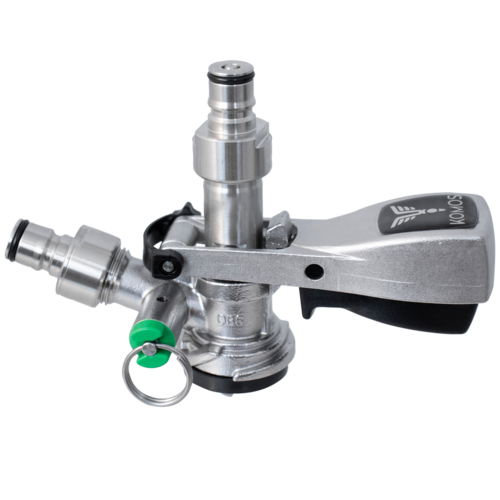 Komos® Stainless Steel D-Style Keg Coupler with Ball Lock Adapters ...