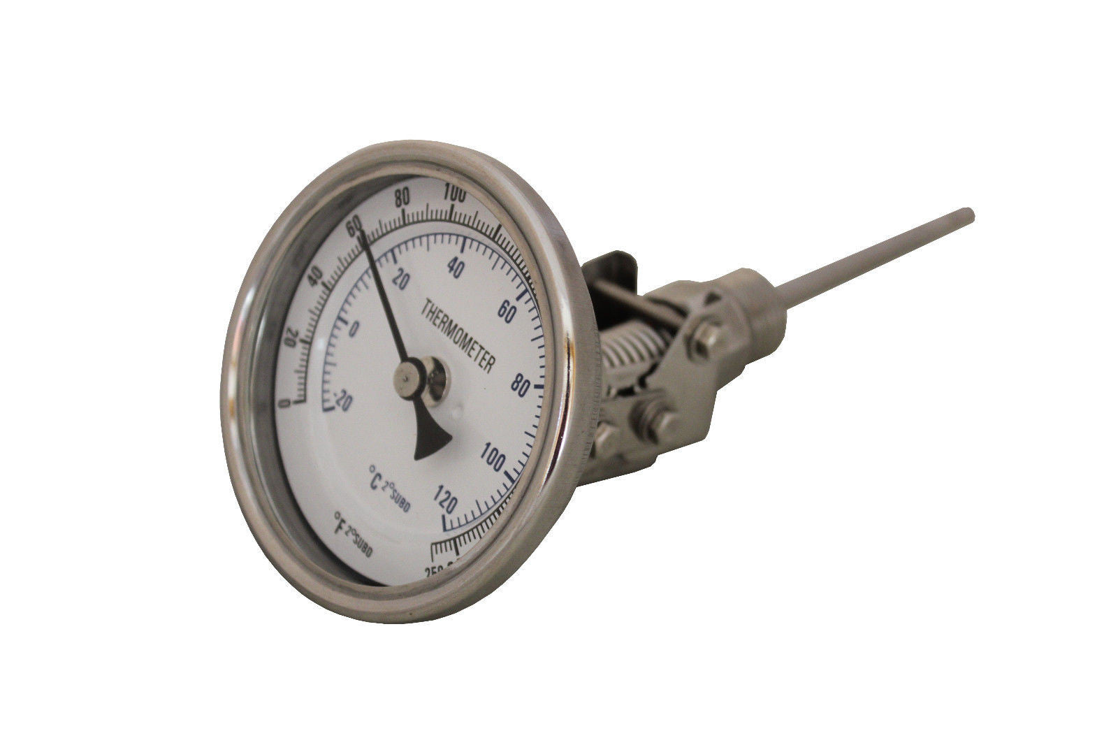 Concord 3" Glass Dial Thermometer with Swivel Mechanism – HowdyBrewer
